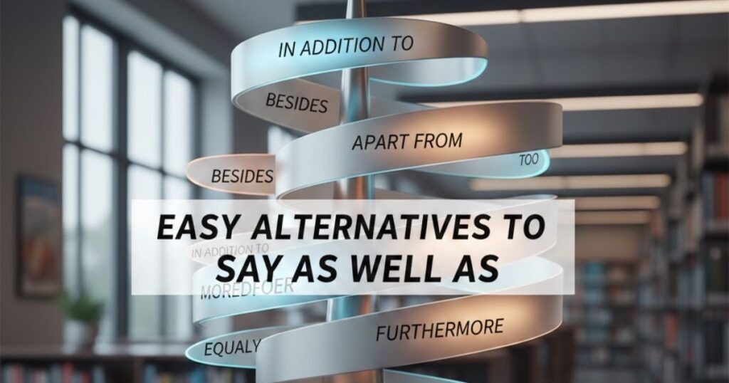 30 Alternatives to Say As Well As: Complete Guide (Updated 2026)