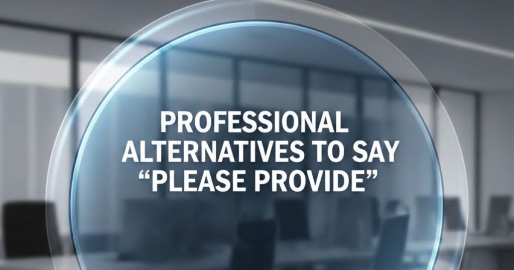 30 Professional Alternatives to Say "Please Provide" (Updated 2026)