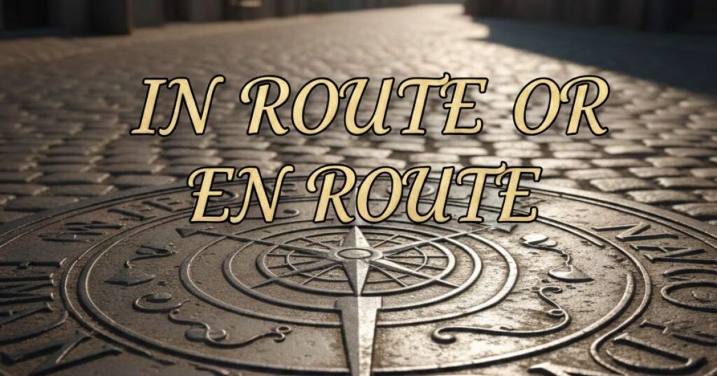 In Route or En Route: Which One Is Right? (Updated 2026)