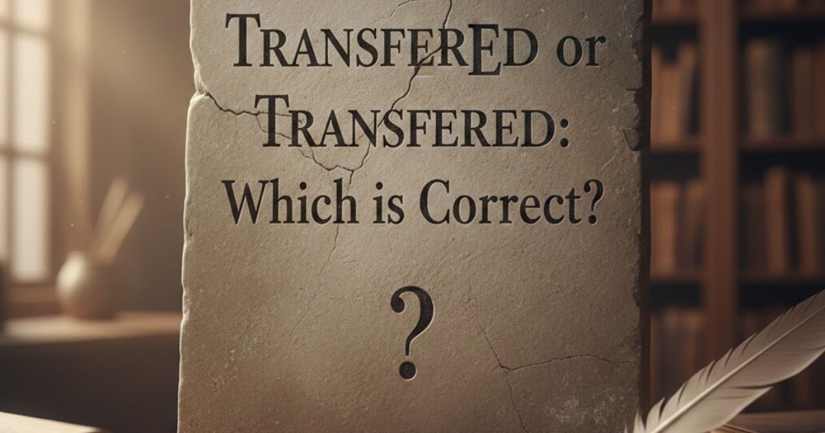 Transferred or Transfered: Which is correct to use (Updated 2026)