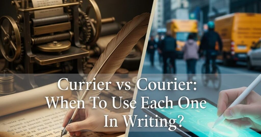 Currier vs Courier: When To Use Each One In Writing?